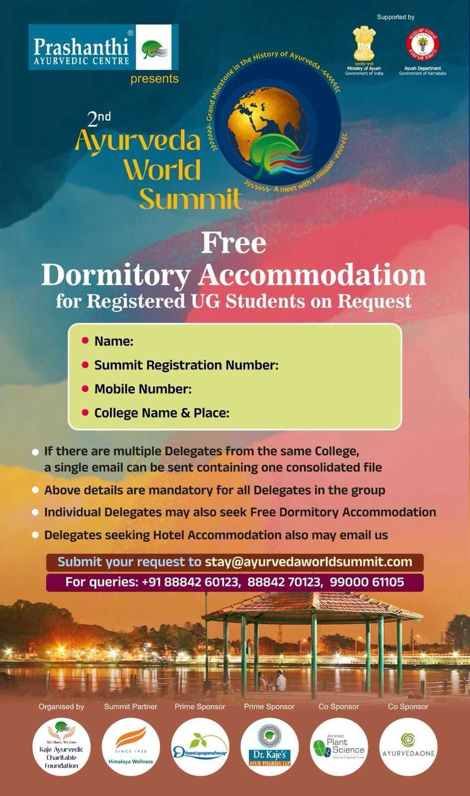 Accommodation - Ayurveda World Summit 2025